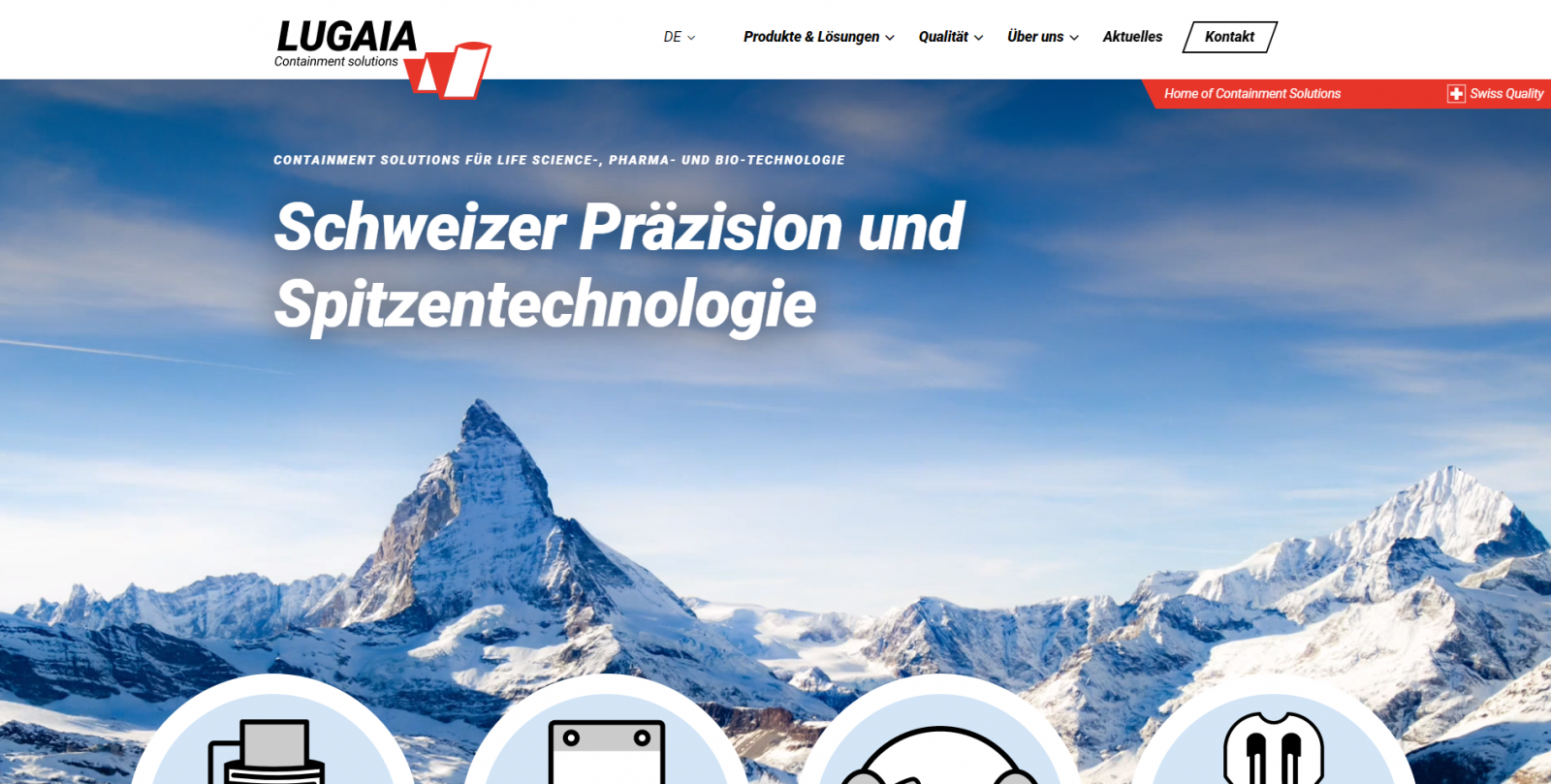 Webseite lugaia.ch in neuem Glanz | Lugaia AG Containment solutions