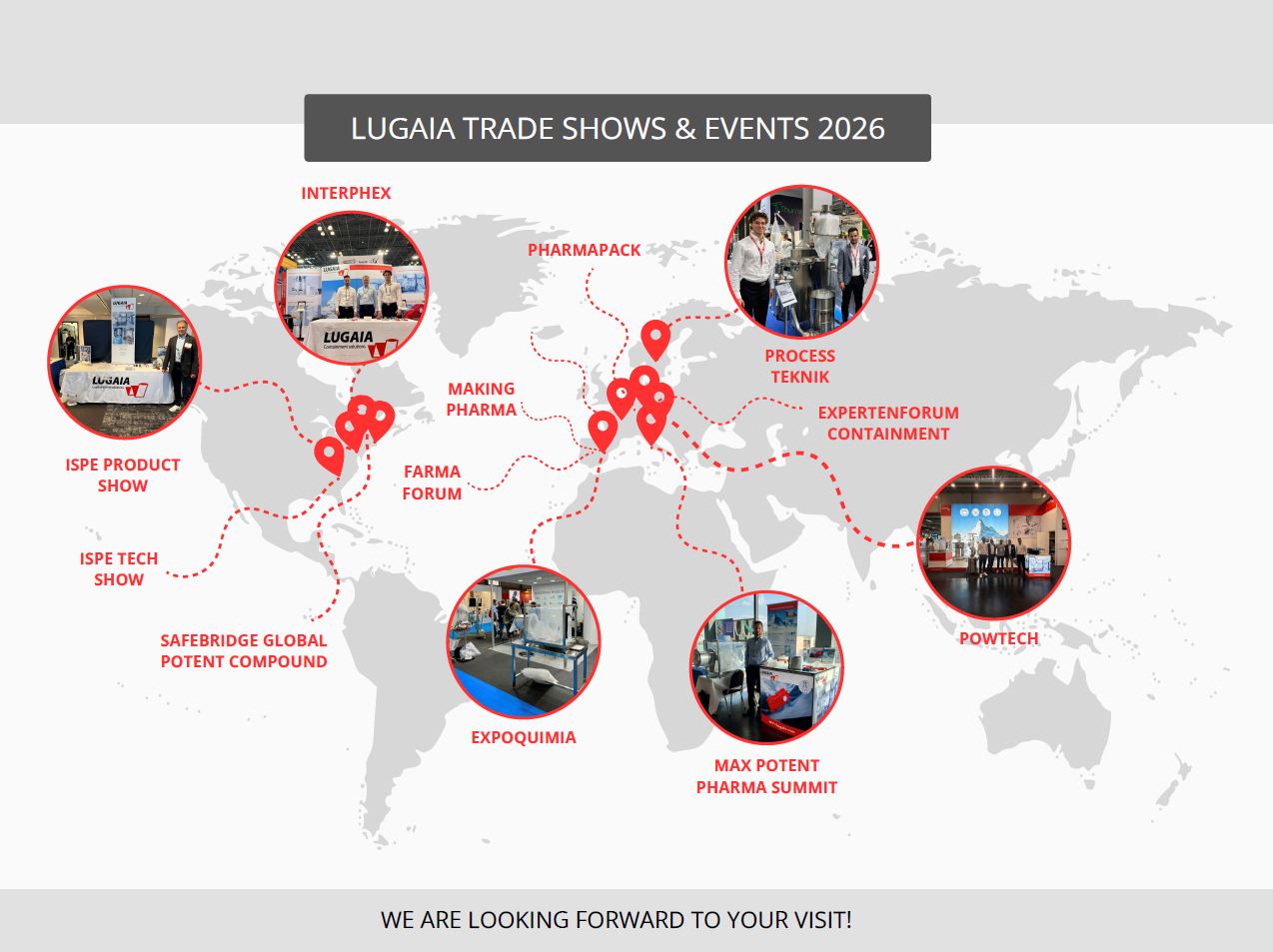 Lugaia Messen & Events 2026 | Lugaia AG Containment solutions